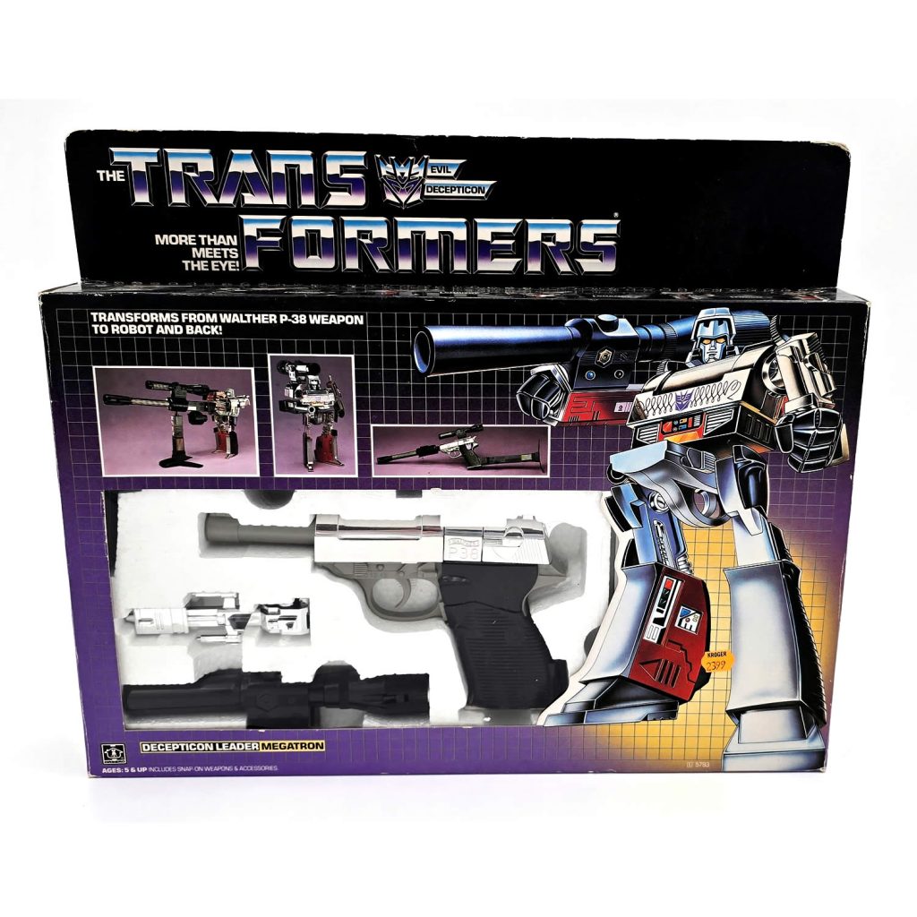 G1 Megatron with unused sticker sheet and accessories - Buy Transformers