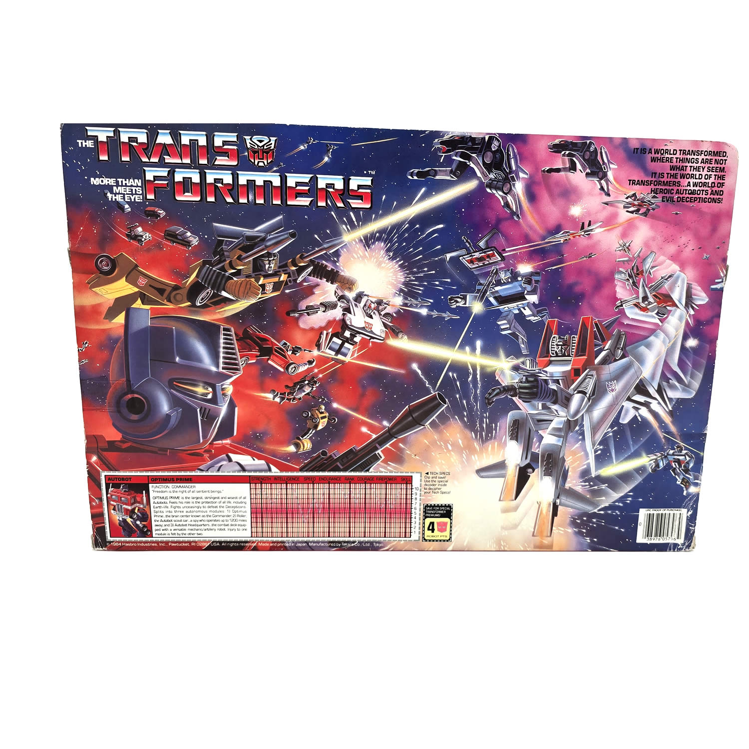 G1 MIB Optimus Prime with unused sticker sheet and accessories - Buy ...