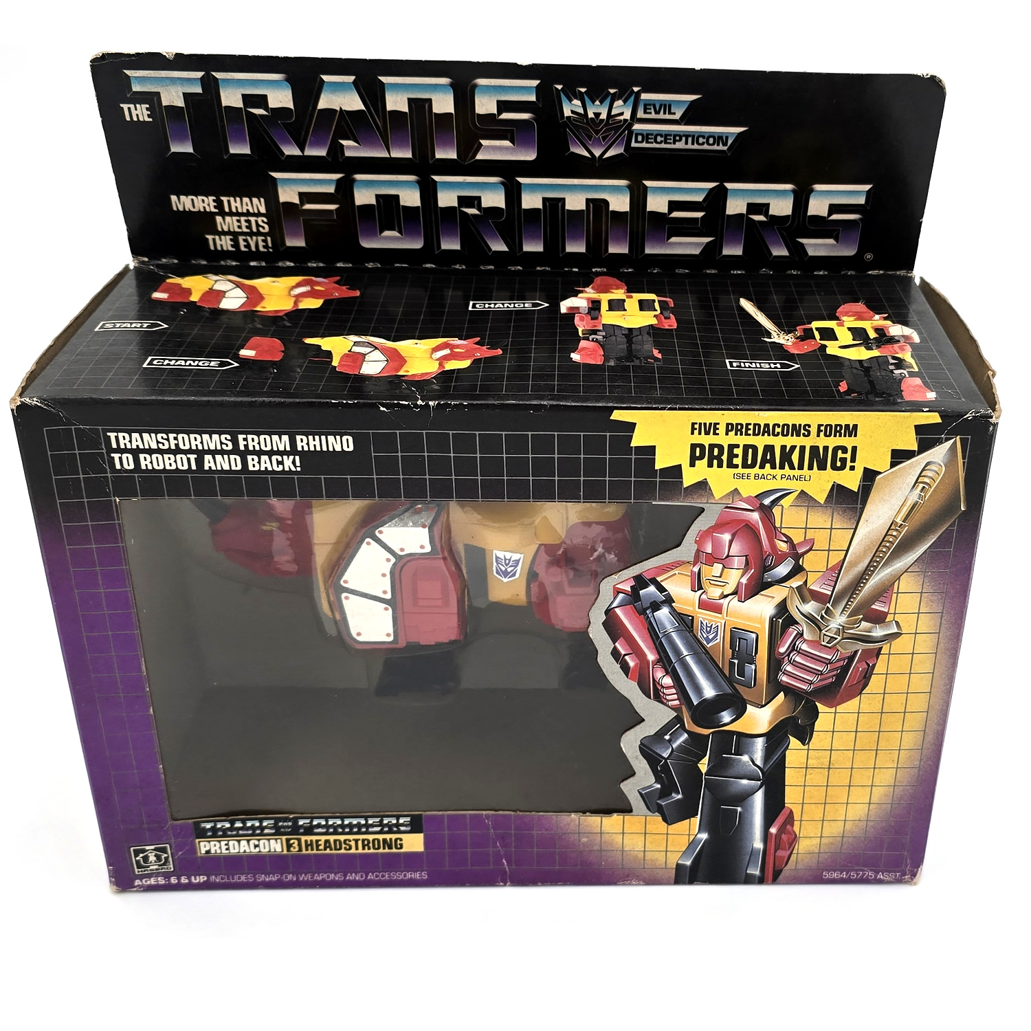 Predacon Headstrong with figure still sealed on the card! Also with ...