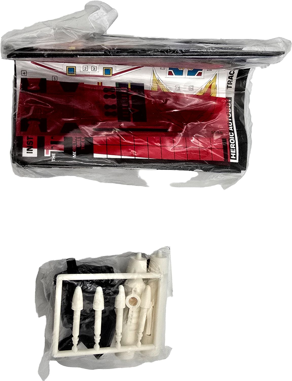 G1 Hasbro Tracks MIB unused stickers and accessories. With Acrylic ...